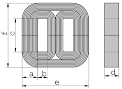 Metglas® AMCC Series Cut Cores [U-U, Multi-cut, 3-Leg & Blocks ...